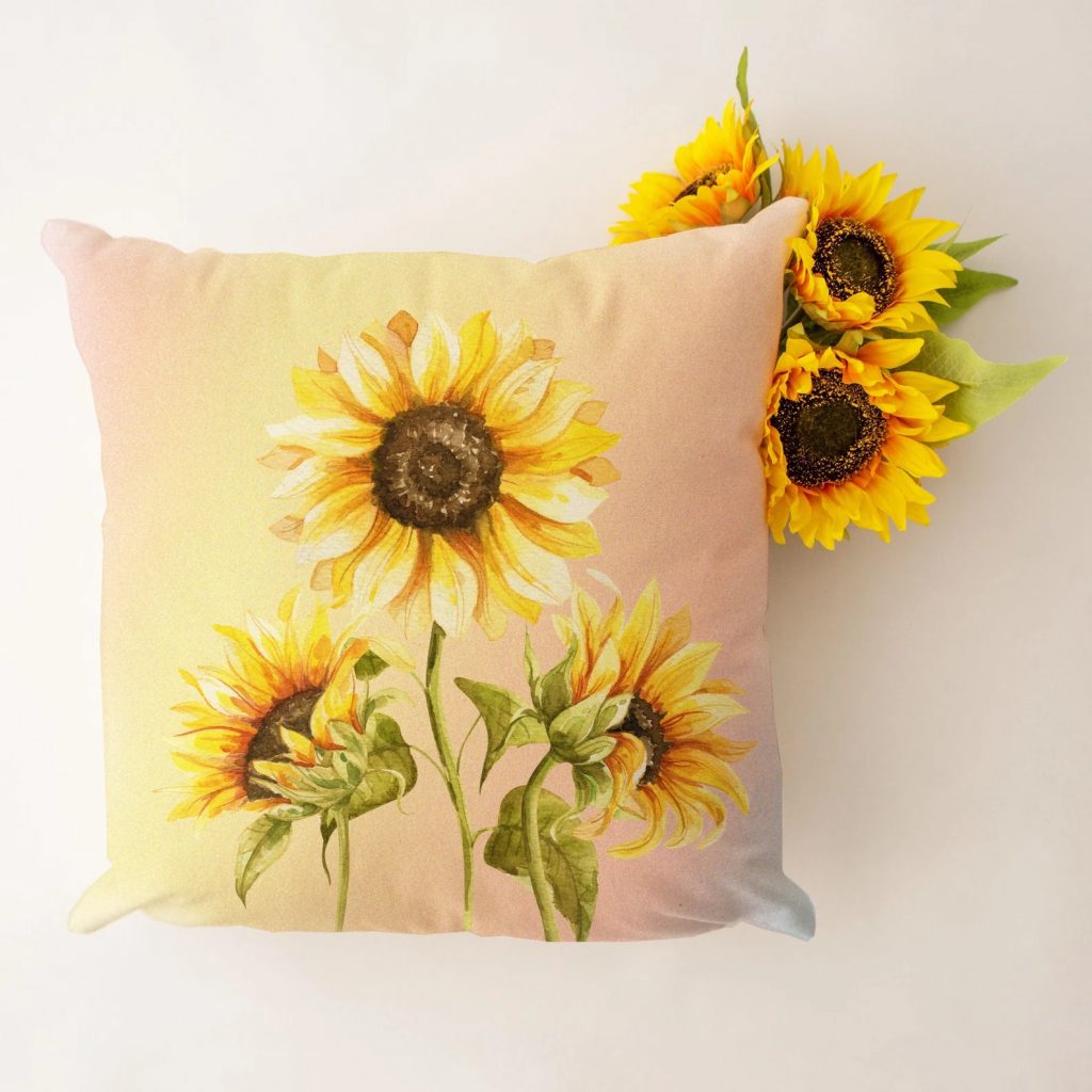 16 Cheerful Sunflower Pillow Designs For The Summer