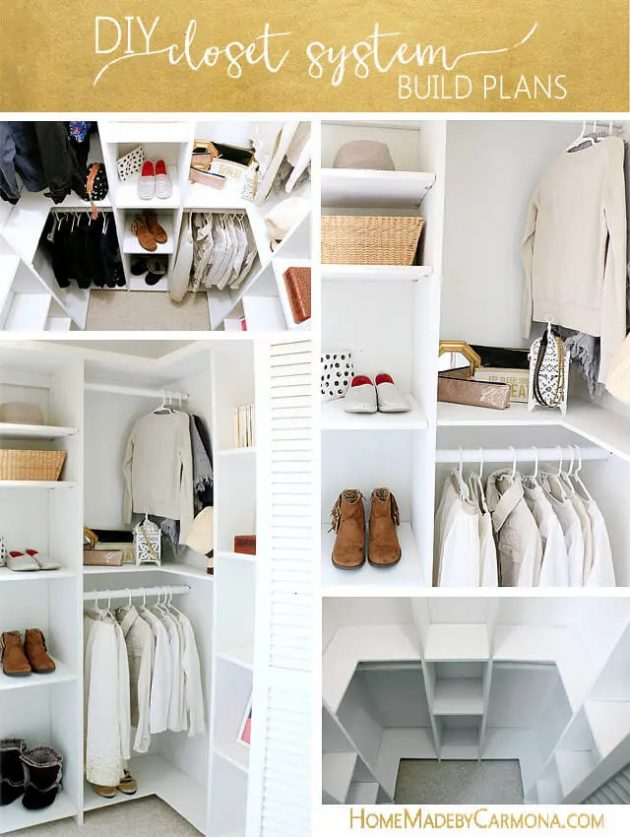 15 Masterful DIY Closet Ideas You Can Make Using Little Effort