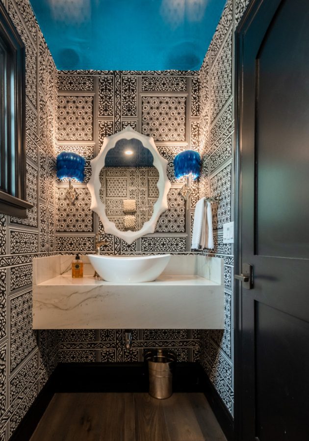 18 Stunning Mediterranean Powder Room Designs For Your Guest Bathroom