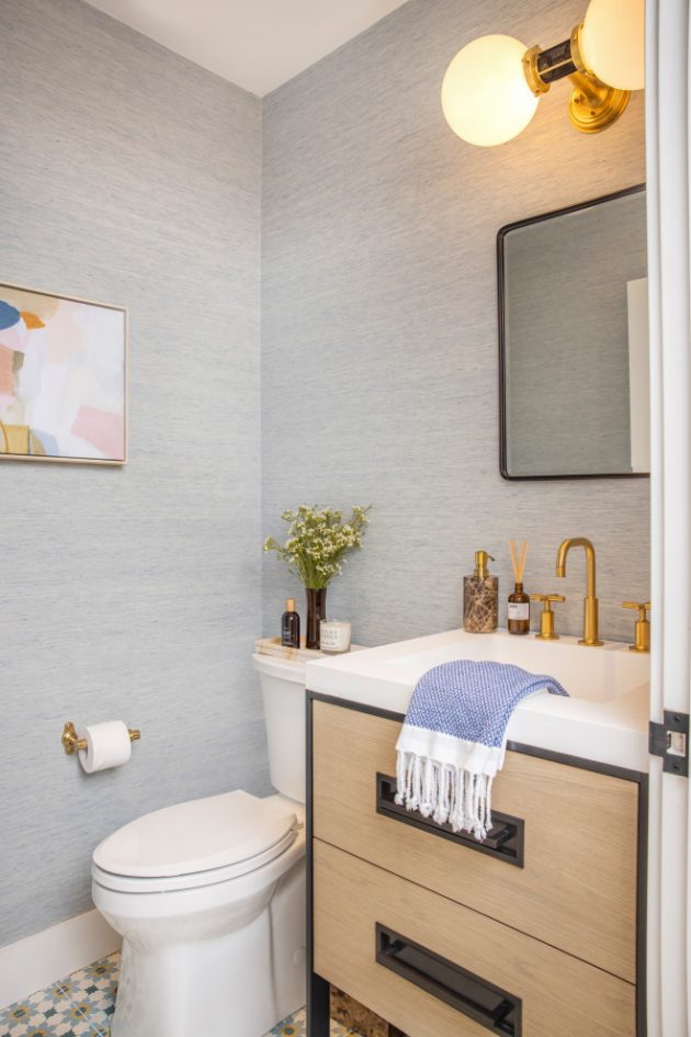18 Stunning Mediterranean Powder Room Designs For Your Guest Bathroom