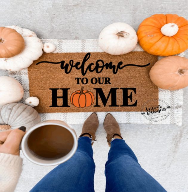 15 Charming Fall Doormat Designs That Will Welcome You With The Season ...