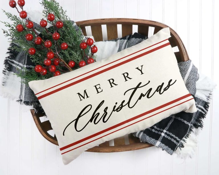 17 Merry & Bright Christmas Pillow Cover Designs You Will Want