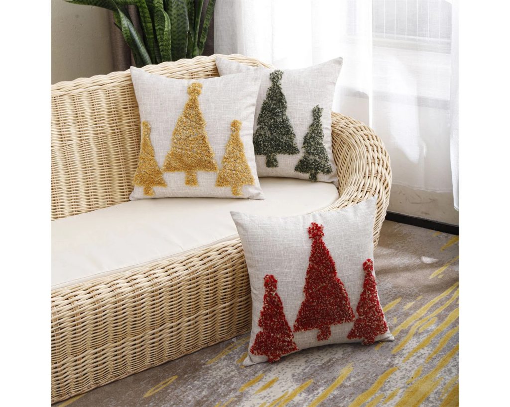 17 Merry & Bright Christmas Pillow Cover Designs You Will Want