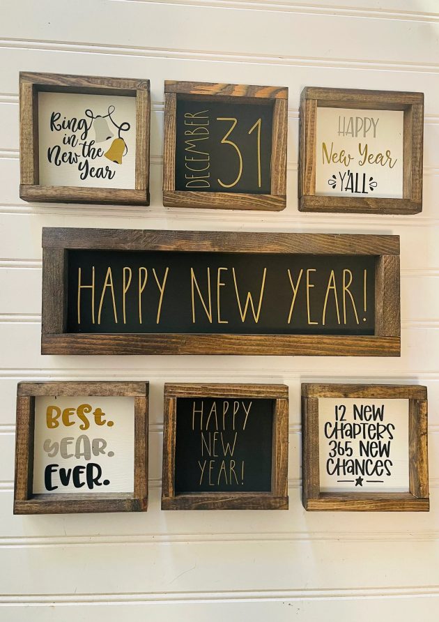15 Elegant New Year Sign Ideas For The Party