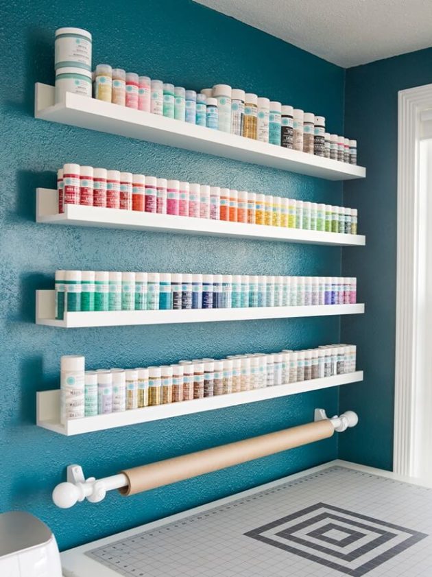 15 Practically Adorable DIY Craft Supplies Storage Ideas