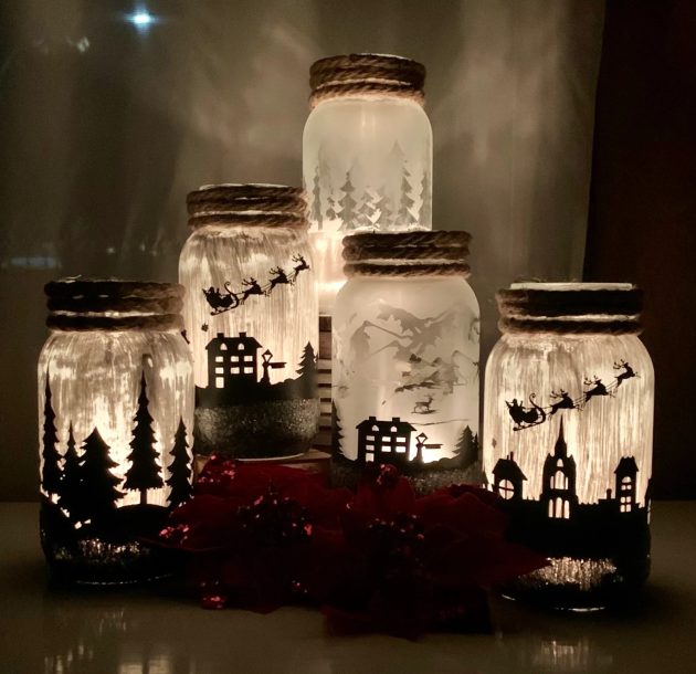 18 Fantastic Christmas Mason Jar Decorations For Your Table Décor