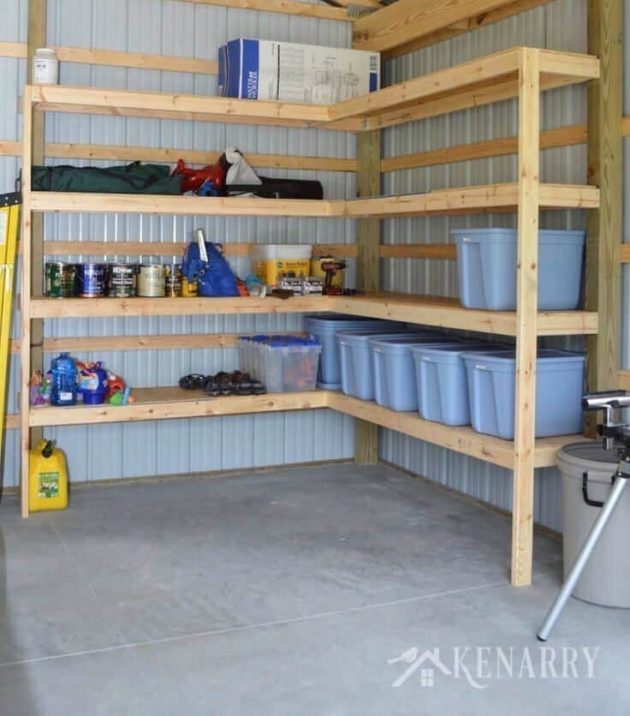 10 Super Simple DIY Garage Shelves You Can Build In a Couple of Hours