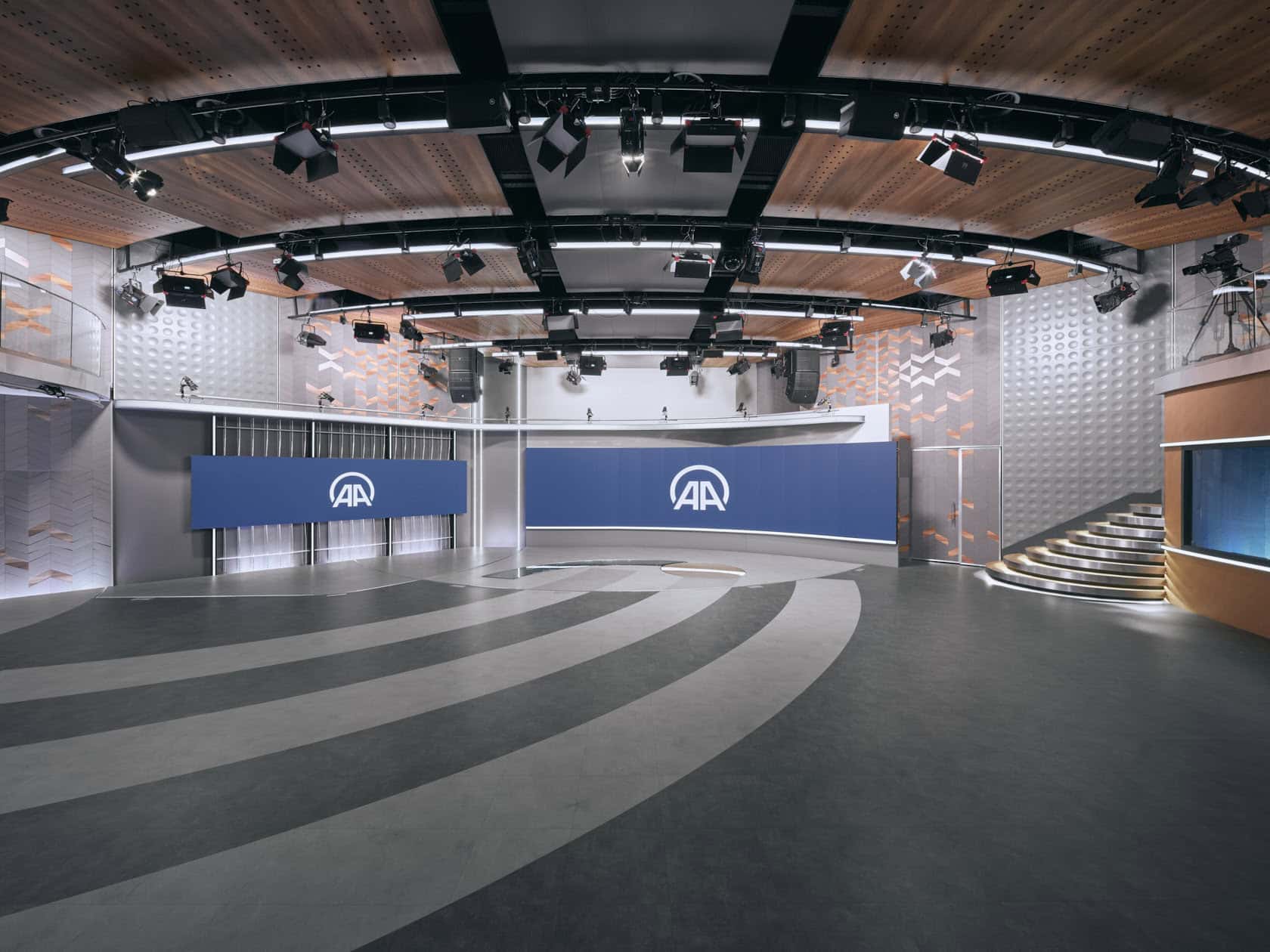 Multi-purpose broadcast and event studio for Anadolu agency by BAB ...