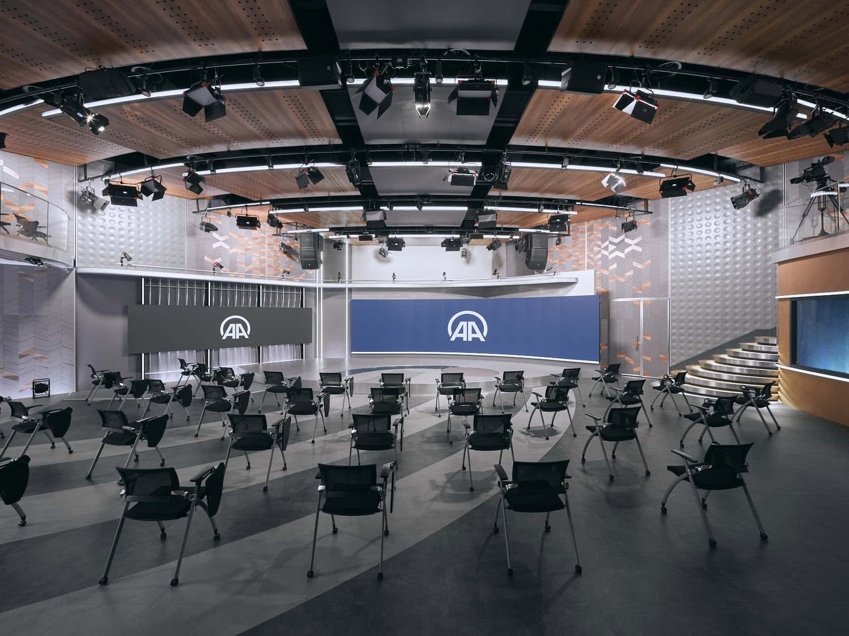 Multi-purpose broadcast and event studio for Anadolu agency by BAB ...