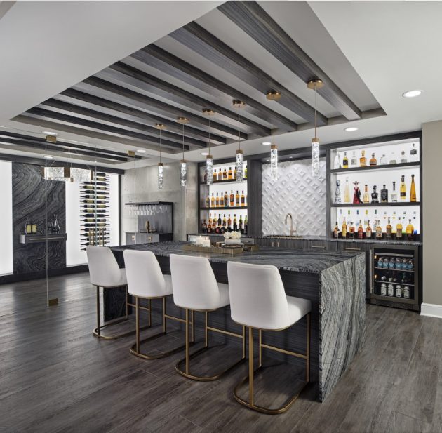 16 Contemporary Home Bar Designs That Bring the Party to Your Living Space