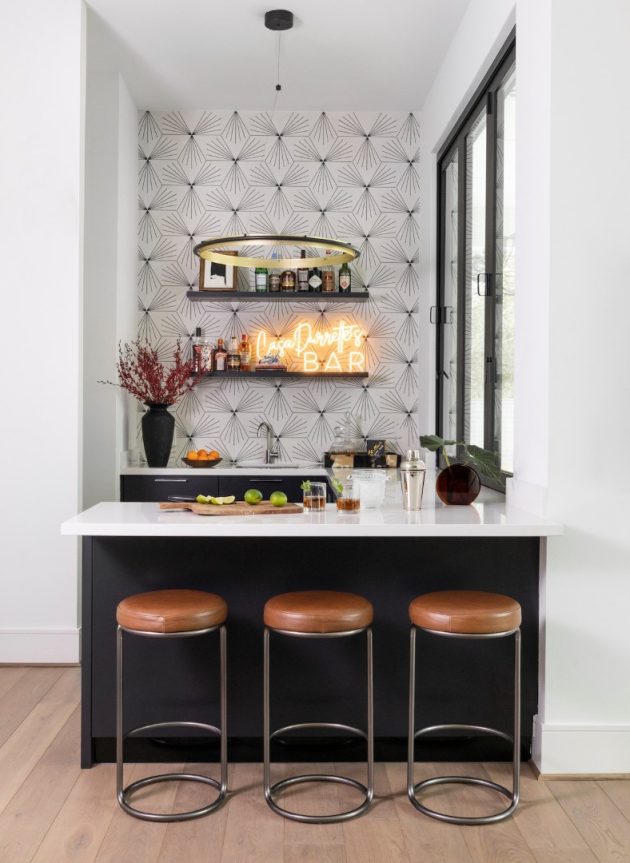 16 Contemporary Home Bar Designs That Bring the Party to Your Living Space