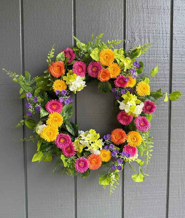 16 Refreshing Fresh Summer Wreath Ideas to Celebrate the Season