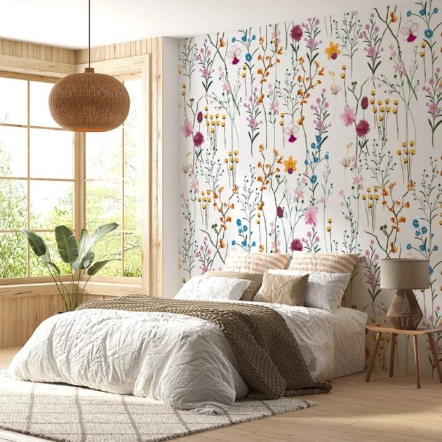 15 Floral Wallpaper Designs: Floral Artistry for a Captivating Home