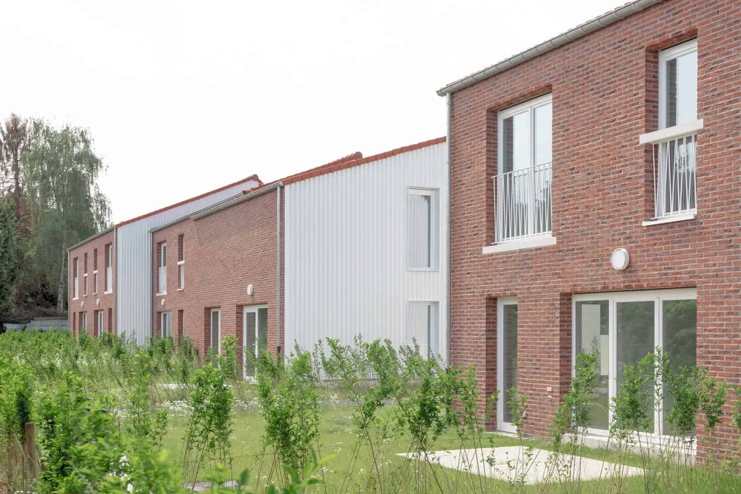 Laathof 44 Social Houses by plusoffice architects in Westerlo, Belgium