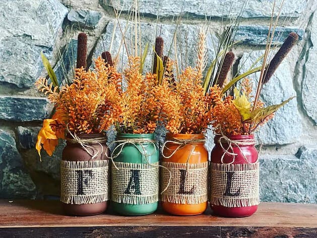 15 Charming Fall Mason Jar Decor Ideas to Welcome Autumn