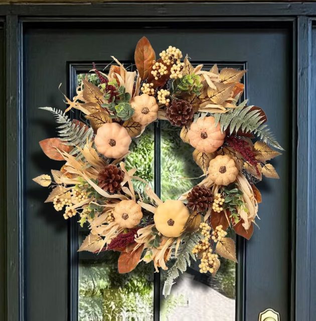 Celebrate the Season with These 15 Stunning Fall Leaves Wreath Ideas