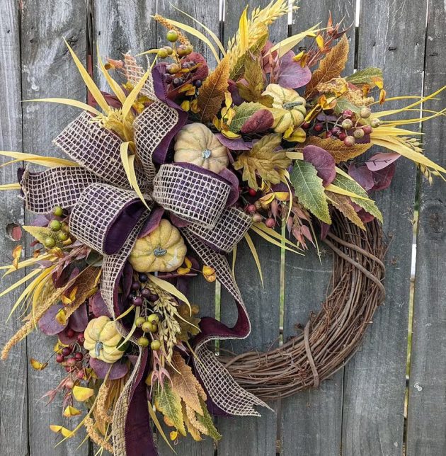 Celebrate the Season with These 15 Stunning Fall Leaves Wreath Ideas