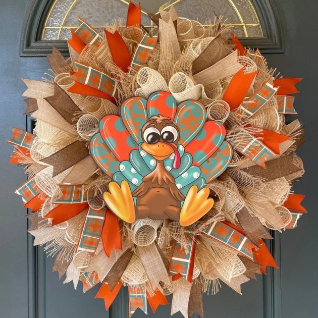 15 Creative Thanksgiving Wreath Designs for a Warm Welcome