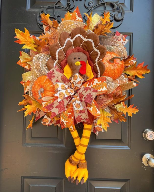 15 Creative Thanksgiving Wreath Designs for a Warm Welcome