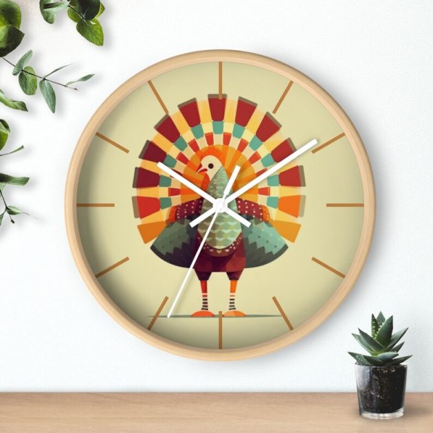 15 Thanksgiving Wall Clocks to Count Your Blessings