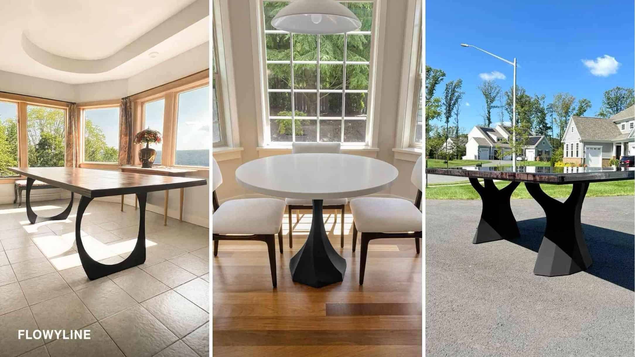 5 Modern Table Legs and Table Bases at Flowyline Design that Will ...