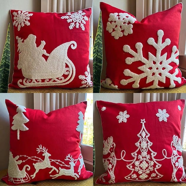 15 Santa Pillow Designs to Add a Jolly Note to Your Home