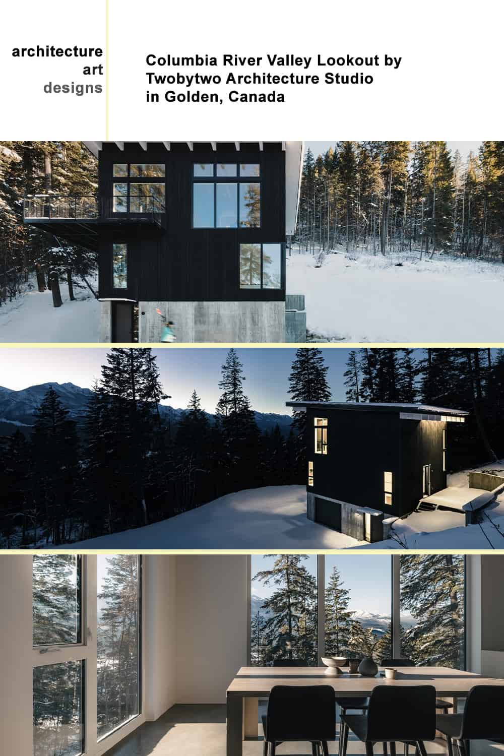 Columbia River Valley Lookout by Twobytwo Architecture Studio in Golden ...