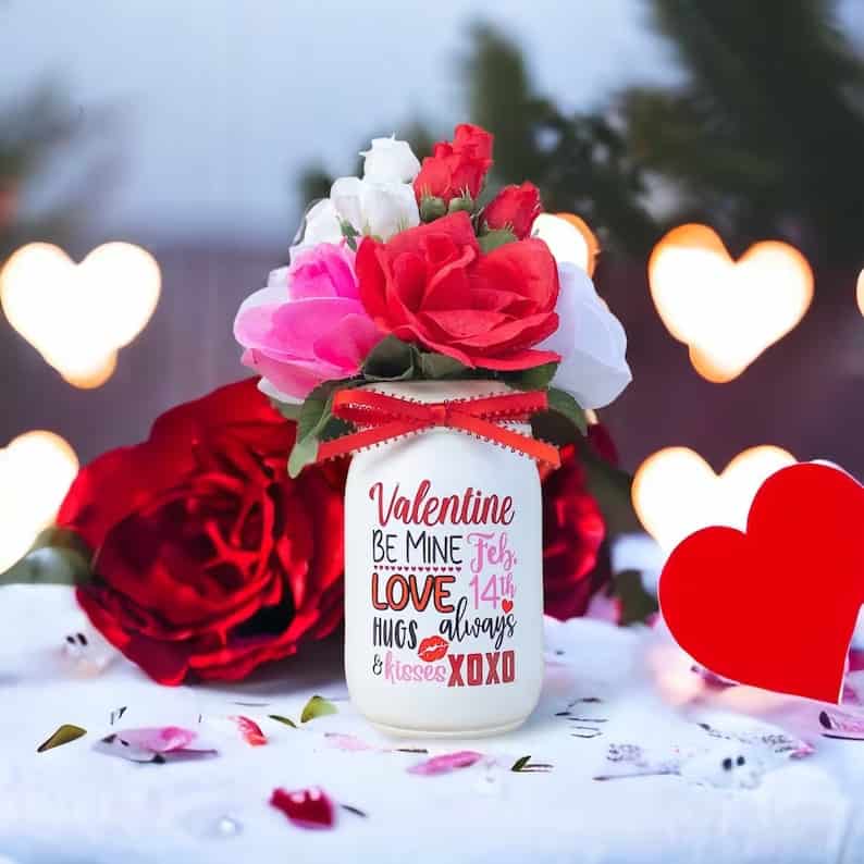 15 Sweet and Simple Valentine Mason Jar Designs for a Joyful Celebration