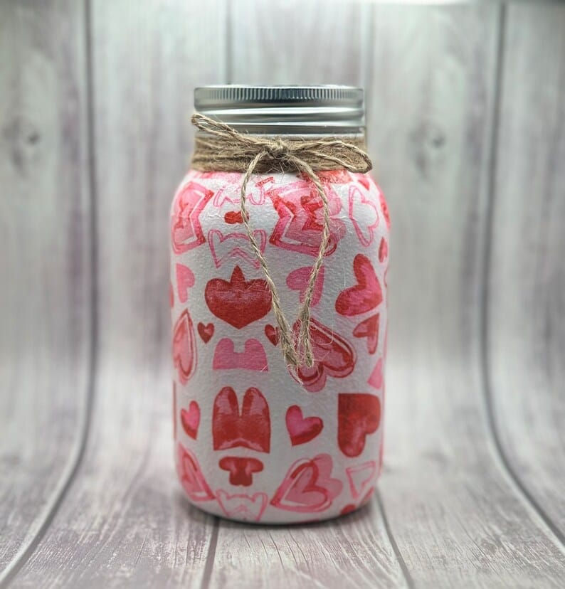15 Sweet and Simple Valentine Mason Jar Designs for a Joyful Celebration
