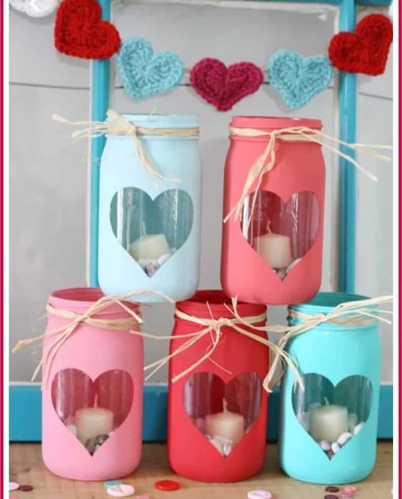15 Sweet and Simple Valentine Mason Jar Designs for a Joyful Celebration