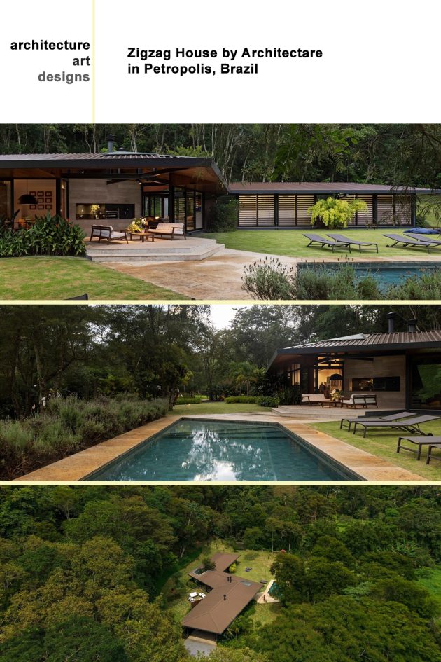 Zigzag House by Architectare in Petropolis, Brazil
