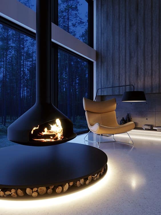 Redefining Comfort with a Hanging Wood Stove
