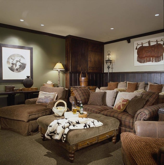 15 Charming Rustic Home Theater Designs for a Warm Entertainment Haven