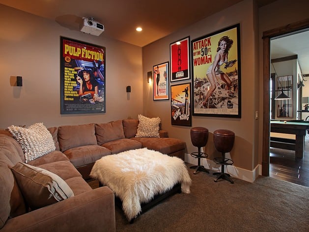 15 Charming Rustic Home Theater Designs for a Warm Entertainment Haven