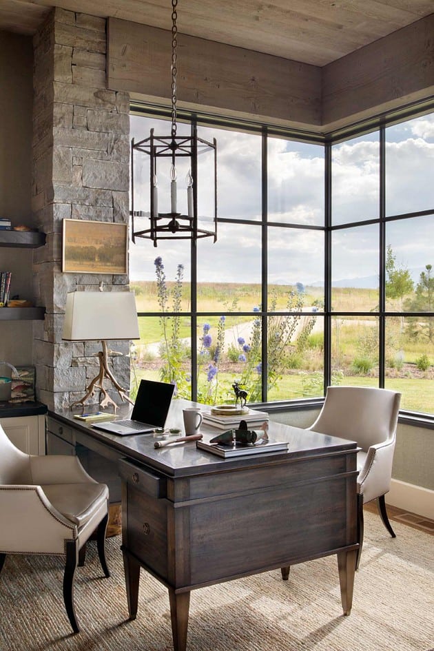 15 Rustic Home Office Designs Infusing Authenticity into Modern Workspaces