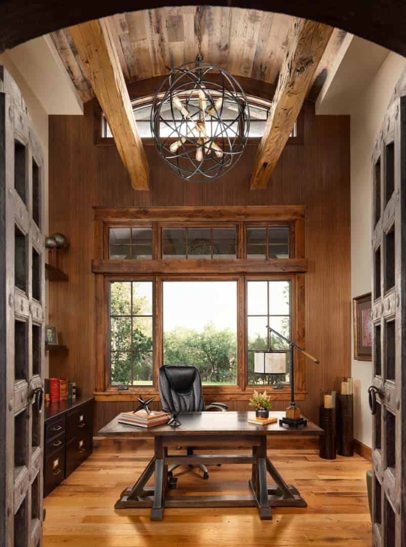 15 Rustic Home Office Designs Infusing Authenticity into Modern Workspaces