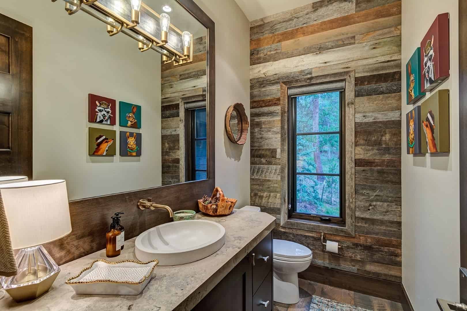 15 Rustic Powder Room Designs Transforming Small Spaces with Rustic ...