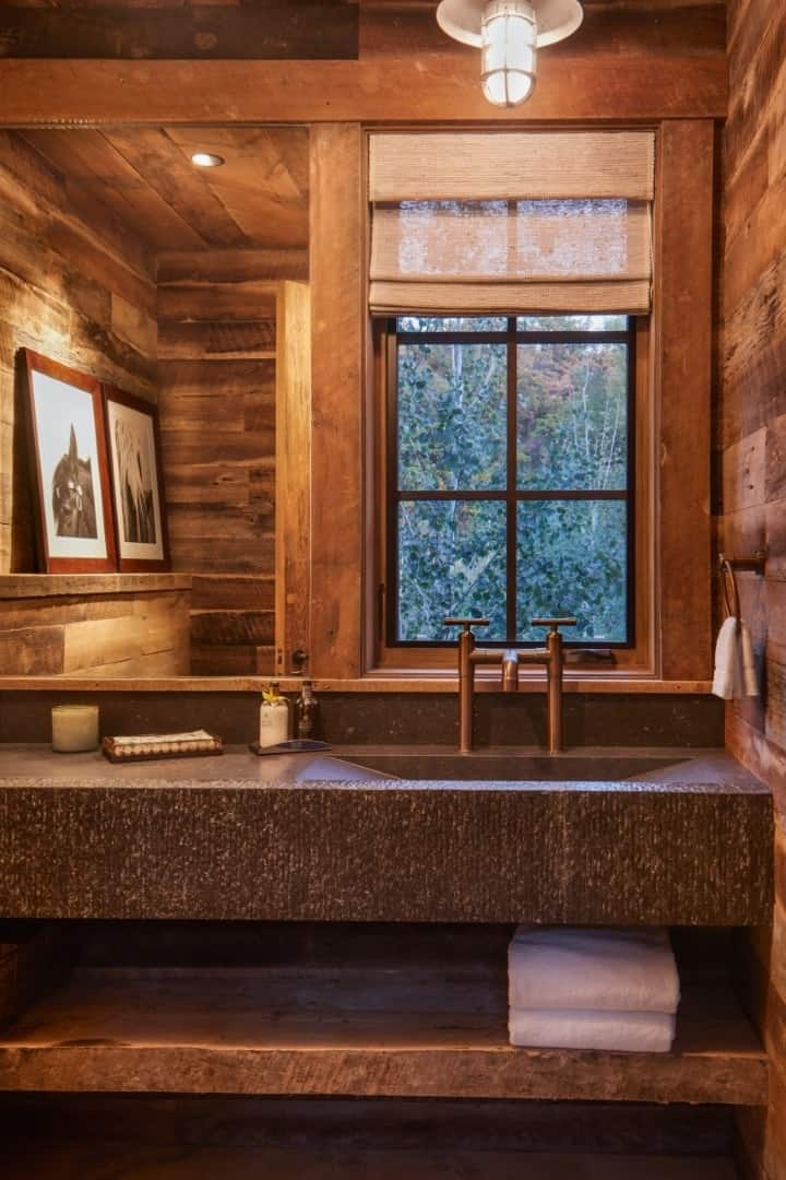 15 Rustic Powder Room Designs Transforming Small Spaces with Rustic ...