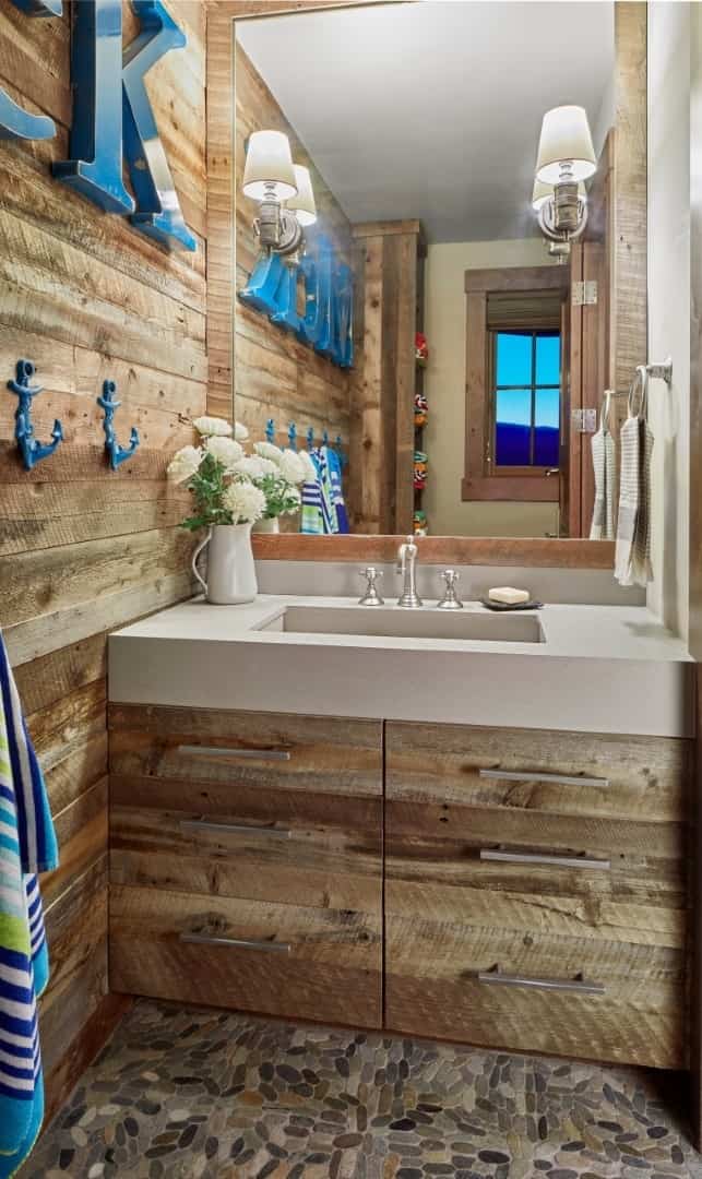 15 Rustic Powder Room Designs Transforming Small Spaces with Rustic ...