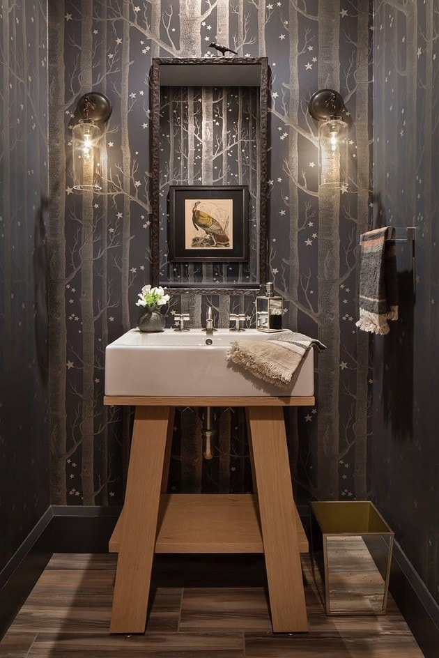 15 Rustic Powder Room Designs Transforming Small Spaces with Rustic ...
