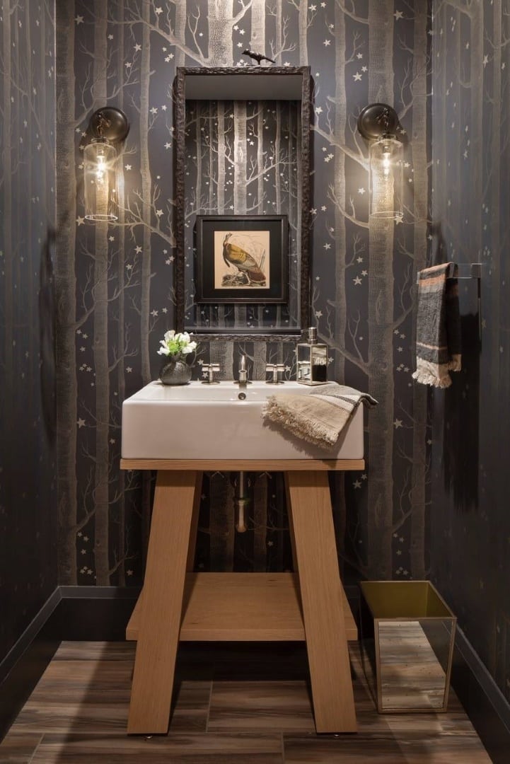 15 Rustic Powder Room Designs Transforming Small Spaces with Rustic ...
