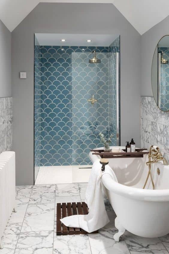 Fish Scale Tiles and the Art of Ultimate Bathroom Comfort