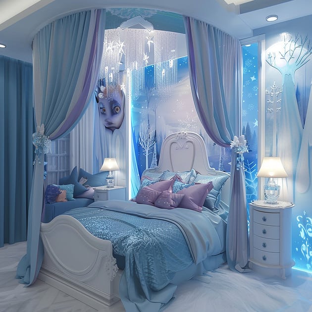 Frozen Fantasy: 15 Enchanting Elsa-Inspired Bedroom Designs for Your ...
