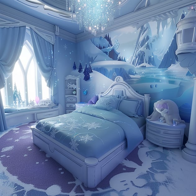 Frozen Fantasy: 15 Enchanting Elsa-Inspired Bedroom Designs for Your ...