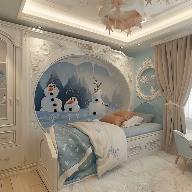 Frozen Fantasy: 15 Enchanting Elsa-Inspired Bedroom Designs for Your ...