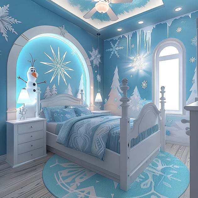 Frozen Fantasy: 15 Enchanting Elsa-Inspired Bedroom Designs for Your ...