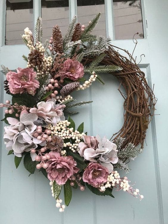 15 Fresh Spring Front Door Wreath Ideas to Welcome the Season