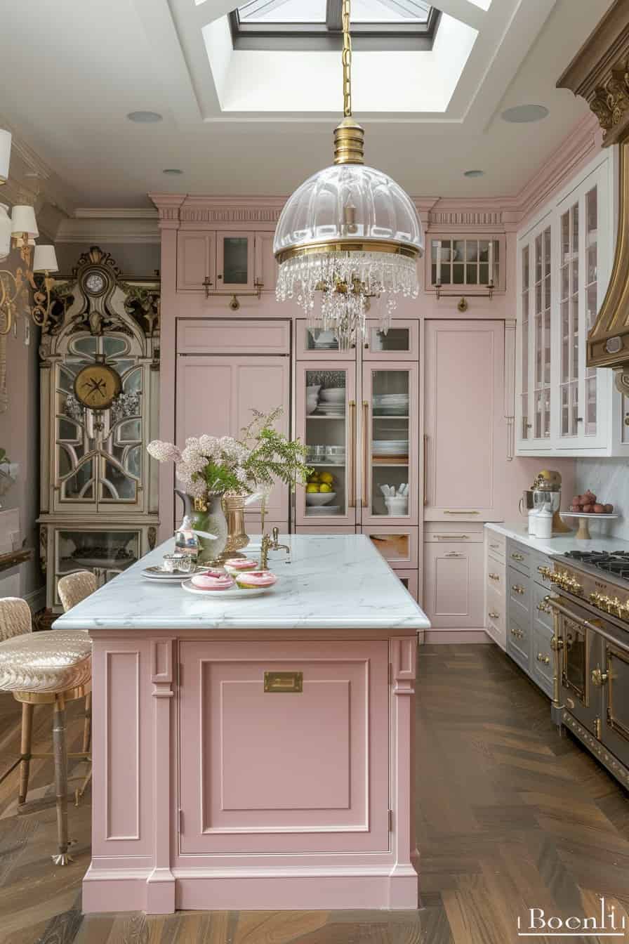 33 Gorgeous Barbie Pink Kitchen Design Ideas That Evoke Playful Elegance
