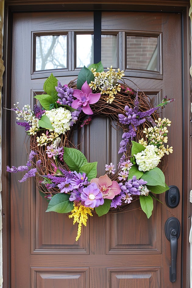 55 Fresh and Inspiring Spring Wreath Ideas to Brighten Your Doorstep