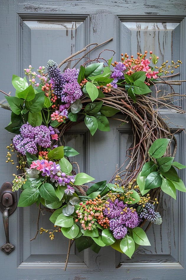 55 Fresh and Inspiring Spring Wreath Ideas to Brighten Your Doorstep